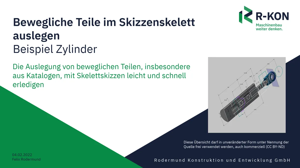 Fortgeschrittene CAD-Methoden: Bewegliche Unterbaugruppen im Skelett ...